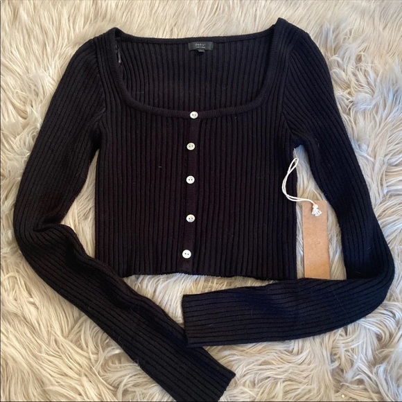 debut | Sweaters | Debut Square Neck Button Sweater | Poshmark